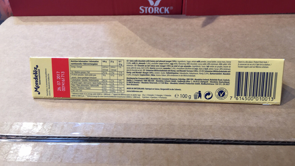 Product “Toblerone” | The Open Food Repo