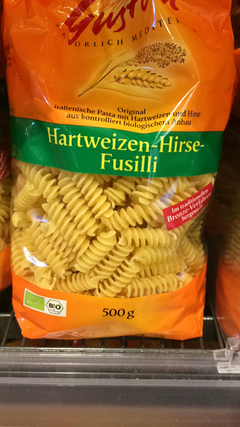 Product “GUSTONI - durum wheat millet fusilli” | The Open Food Repo