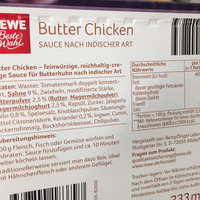 Product “Rewe Beste Wahl Butter Chicken Sauce Indian style” | The Open ...