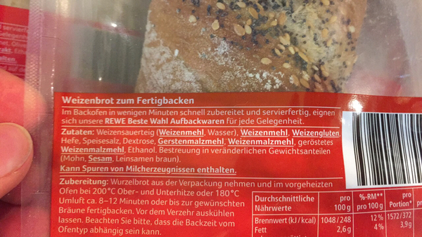 Product “REWE - root bread” | The Open Food Repo