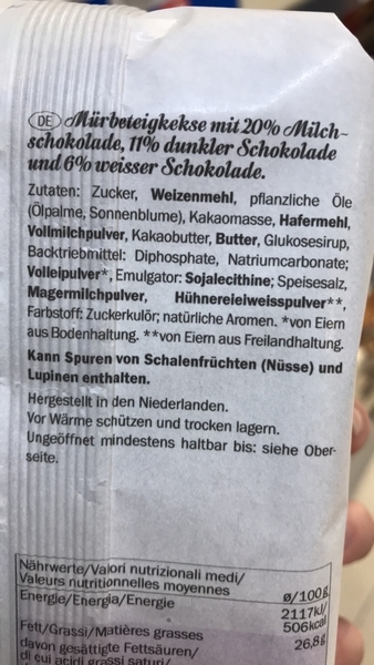 Product “Grandino - Triple chocolate cookies” | The Open Food Repo