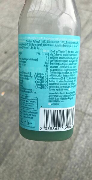 Product “innocent - Blue Break (Guave, Apfel, Kokosnusswasser, Blaue ...