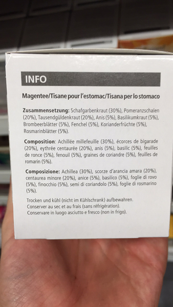 Produkt „Floramed Magentee“ | The Open Food Repo