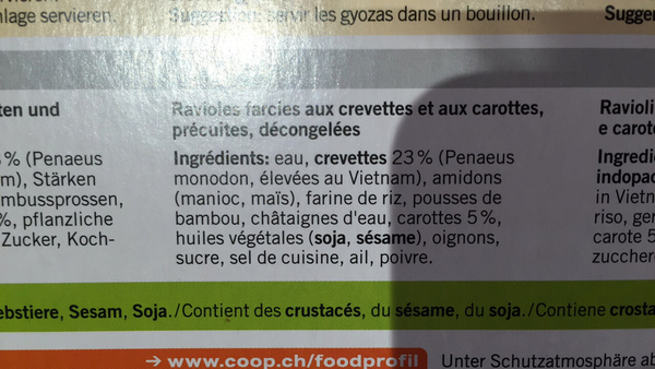 Product “Betty Bossi : Dim Sum Gyoza : mit Crevetten” | The Open Food Repo