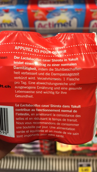 Product “Yakult With billions of Lactobacillus casei Shirota” | The ...