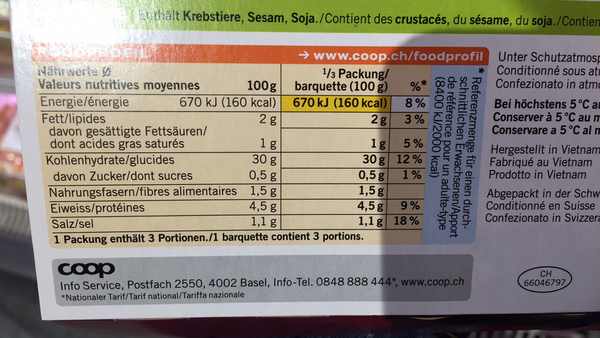 Product “Betty Bossi : Dim Sum Gyoza : mit Crevetten” | The Open Food Repo