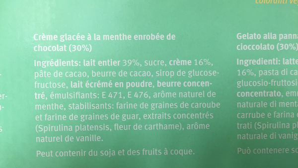 Product “Megastar Chocolate-covered mint ice cream” | The Open Food Repo