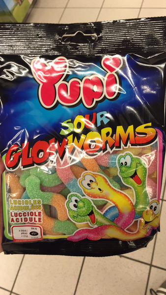 Product “Yupi Sour Glowworms” | The Open Food Repo