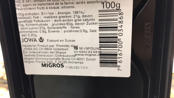 Product “MIGROS : Carac” | The Open Food Repo