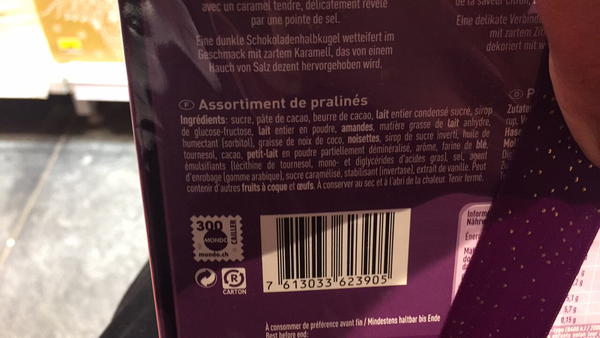 Product “Cailler Sublim” | The Open Food Repo