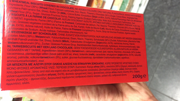 Product “McVitie's : Digestive : Dark chocolate” | The Open Food Repo