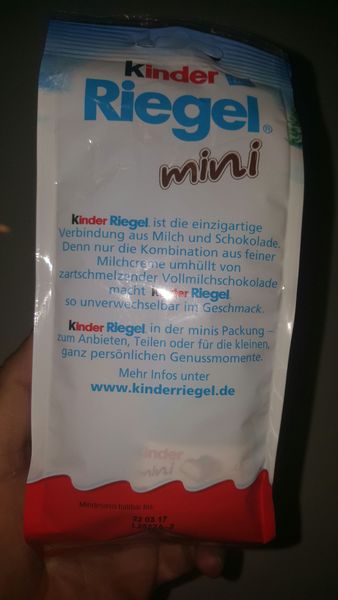Product “Kinder Riegel mini” | The Open Food Repo